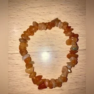 Jewelry | Natural Stone Crystal Bracelet Sunstone New | Poshmark